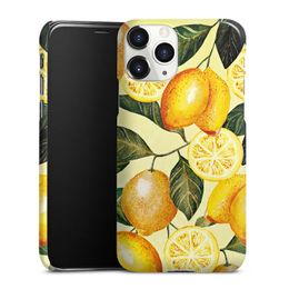 DeinDesign iPhone 11 Pro Handy Premium Case Smartphone Handyh&uuml;lle Schutzh&uuml;lle gl&auml;nzend Summer Lemon Fruits Premium Case
