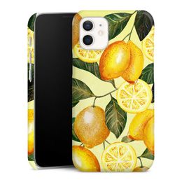 DeinDesign iPhone 12 mini Handy Premium Case Smartphone Handyh&uuml;lle Schutzh&uuml;lle gl&auml;nzend Summer Fruits Lemon Premium Case