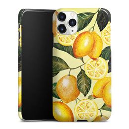 DeinDesign iPhone 11 Pro Max Handy Premium Case Smartphone Handyh&uuml;lle Schutzh&uuml;lle gl&auml;nzend Summer Lemon Fruits Premium Case