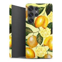DeinDesign Galaxy S25 Ultra Handy Premium Case Smartphone Handyh&uuml;lle Schutzh&uuml;lle matt Summer Fruits Lemon Premium Case