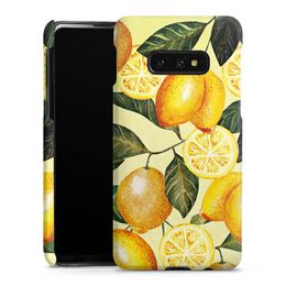 DeinDesign Galaxy S10e Handy Premium Case Smartphone Handyh&uuml;lle Schutzh&uuml;lle matt Summer Fruits Lemon Premium Case
