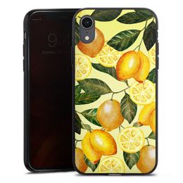 DeinDesign iPhone Xr Handy Silikon H&uuml;lle Case schwarz Handyh&uuml;lle Summer Fruits Lemon