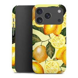 DeinDesign iPhone 17 Pro Handy Premium Case Smartphone Handyh&uuml;lle Schutzh&uuml;lle matt Summer Fruits Lemon Premium Case