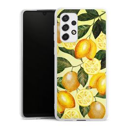 DeinDesign Galaxy A33 5G Handy Silikon H&uuml;lle Case transparent Handyh&uuml;lle Summer Lemon Fruits Silikon Case