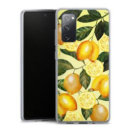 DeinDesign Galaxy S20 FE Handy Silikon H&uuml;lle Case transparent Handyh&uuml;lle Summer Lemon Fruits Silikon Case
