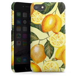 DeinDesign iPhone SE (2020) Handy Premium Case Smartphone Handyh&uuml;lle Schutzh&uuml;lle matt Summer Lemon Fruits Premium Case
