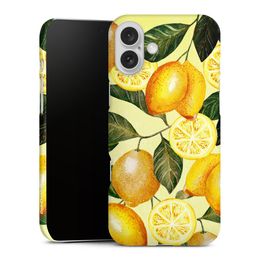 DeinDesign iPhone 16 Plus Handy Premium Case Smartphone Handyh&uuml;lle Schutzh&uuml;lle matt Summer Fruits Lemon Premium Case