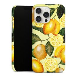DeinDesign iPhone 15 Pro Max Handy Premium Case Smartphone Handyh&uuml;lle Schutzh&uuml;lle matt Summer Fruits Lemon Premium Case