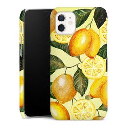 DeinDesign iPhone 12 mini Handy Premium Case Smartphone Handyh&uuml;lle Schutzh&uuml;lle matt Summer Fruits Lemon Premium Case