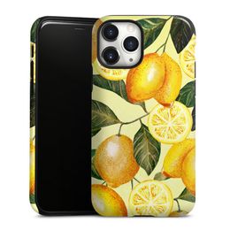 DeinDesign iPhone 11 Pro Handy Panzer Handyh&uuml;lle robuste Outdoor H&uuml;lle Schutzh&uuml;lle gl&auml;nzend Summer Lemon Fruits Tough Case