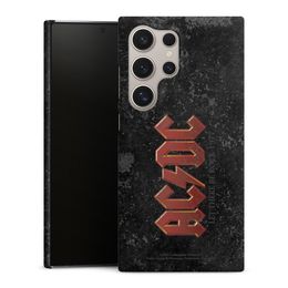 DeinDesign Galaxy S24 Ultra Handy Premium Case Smartphone Handyh&uuml;lle Schutzh&uuml;lle matt Acdc Merchandise Logo Premium Case