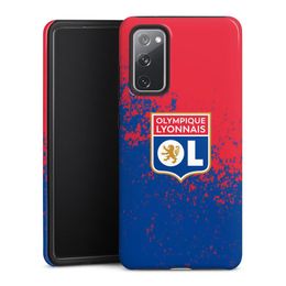 DeinDesign Galaxy S20 FE 5G Handy Panzer Handyh&uuml;lle robuste Outdoor H&uuml;lle Schutzh&uuml;lle gl&auml;nzend Ol Official Licensed Product Olympique Lyonnais Tough Case