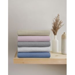 Spannbettlaken OTTO HOME, grau, Jersey, Obermaterial: 97% Baumwolle, 3% Elasthan, Bettlaken, "BIG STRIPE Jersey 160 g/m&sup2;, 97% Bio-Baumwolle 3%
