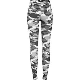 Urban Classics Damen Leggings "Urban Classics Damen Ladies Camo Leggings"snow camo, Gr. S, 91% Polyester, 9% Elasthan, Hosen