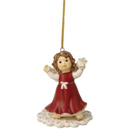 Goebel Dekofigur "Engel Winterspa&szlig;", B/H/T: 6cm x 7,5cm x 6cm, rot, Wohnzimmer, Dekofiguren, 6 x 6 x 7,5 cm