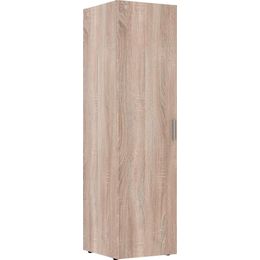 Dreht&uuml;renschrank wimex, B:50cm H:185cm T:54cm, braun, Holzwerkstoff, Schr&auml;nke, "M&uuml;nster Kleiderschrank", Mehrzweckschrank passt in jede kleine Nische