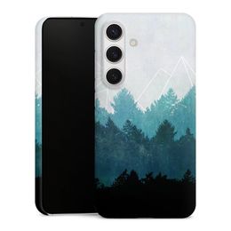 DeinDesign Galaxy S24 Handy Premium Case Smartphone Handyh&uuml;lle Schutzh&uuml;lle matt Tree Forrest Abstract Premium Case