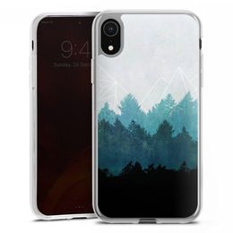 DeinDesign iPhone Xr Handy Silikon H&uuml;lle Case transparent Handyh&uuml;lle Tree Forrest Abstract Silikon Case