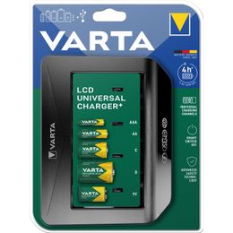 Varta Akku-Ladestation "Universal Charger+", B:13,7cm H:16,9cm T:5,2cm, schwarz, Ladeger&auml;te, ohne Netzteil
