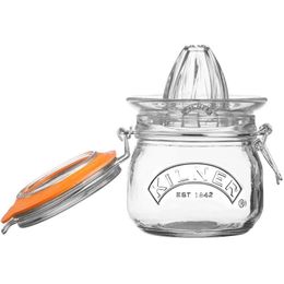 Kilner Zitruspresse, transparent, Entsafter, (inkl. Glas zum Aufbewahren), Inhalt 0,5 Liter
