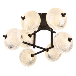 Globo LIGHTING LED Deckenleuchte "AIDA", 1 Stk.schwarz, Wohnzimmer, Leuchten, Deckenlampe/schwarz/Farben fixierbar/CCT 3000/6500/4500K