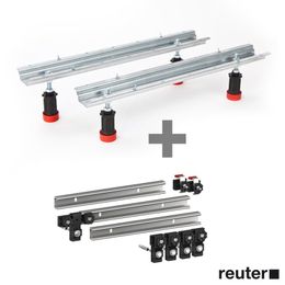 Mepa-Wannenfu&szlig; Typ WA mit ADS f&uuml;r Acrylbadewannen inkl. Mepa-Wannenleisten 3er Set, 100030+190031,
