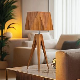 Elstead Lighting Angular Tischleuchte, E27, QN-ANGULAR-TL-TEAK,