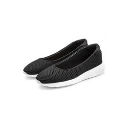 Lascana Ballerina 'Freizeitschuh, Slipper, Halbschuh, Slip-On-Sneaker,' schwarz Gr. 35 f&uuml;r Damen