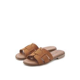 Lascana Pantolette 'Mule, Sandale, offener Schuh, Sommerschuh,' camelfarben Gr. 37 f&uuml;r Damen