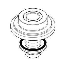 Grohe Schlauchdurchf&uuml;hrung 47668 f. HB Atrio 3-und 4-Loch Wannenk. chrom, 47668000,