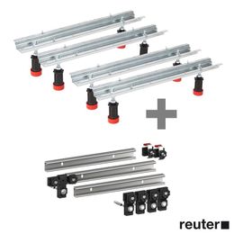 2x Mepa-Wannenfu&szlig; Typ WA mit ADS f&uuml;r Acrylbadewannen inkl. Mepa-Wannenleisten 3er Set, 2#100030+190031,