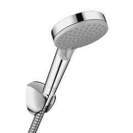 Hansgrohe Vernis Blend Brausegarnitur mit Halter, 2 Strahlarten, 26278000,