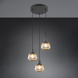 Trio Leuchten Tarifa Pendelleuchte, E27, 3-flammig, 362830332,