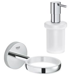Grohe BauCosmopolitan Seifenspender, 40585001+40394001,
