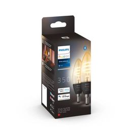 PHILIPS Hue White Ambiance LED, 2er Set E14, 2200-4500 K, 4,4 W, 8719514411869, B35