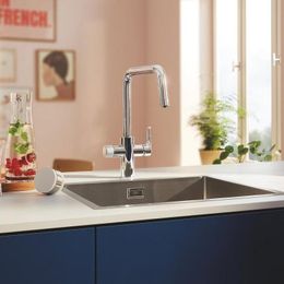 Grohe Blue Pure K&uuml;chenarmatur Starter Kit mit Filtersystem, schwenkbar, 30596000, Starter Kit