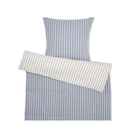 Tchibo - Flanell-Bettw&auml;sche - blau