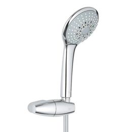 Grohe Euphoria 110 Champagne Brausegarnitur mit Halter, 3 Strahlarten, 27355000,