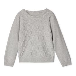 Tchibo - Kinder-Strickpullover - Baby - Gr. 50/56 - grau