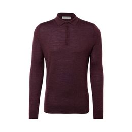 Tchibo - Merino-Pullover mit Polokragen - Herren - Gr. S - dunkelrot