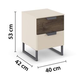 Rauch Nachttisch &raquo;Barea&laquo; - 40x42x53cm - beige -
