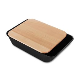 Tchibo - Holz-Schneidebrett - schwarz