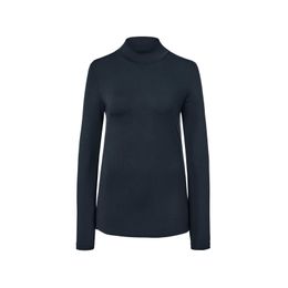 Tchibo - Shirt mit Stehkragen - Damen - Gr. L - blau