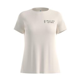 Odlo Essential Print T-Shirt Crew Neck s/s Bekleidung Damen wei&szlig; S
