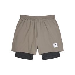 Saysky Pace 2 in 1 Shorts 5'' Bekleidung Herren braun S