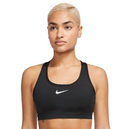 Nike Swoosh Med Sports Bra Bekleidung Damen schwarz XS