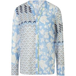 Peter Hahn - Bluse, blau, Gr. 48 / XL - Baumwolle