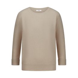 Peter Hahn - Rundhals-Pullover mit Kaschmir, beige, Gr. 42 / M - Seide