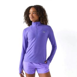 New Balance Sport Essentials Space Dye Quarter Zip Shirt Damen