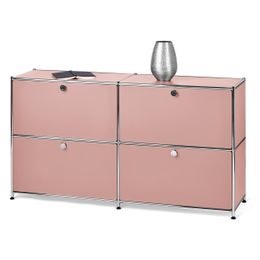 Tchibo - Sideboard Metall &raquo;Cn3&laquo; mit 4 Klappenf&auml;chern - 152x40x82,5cm - chrom - Stahl / Aluminium / Kunststoff